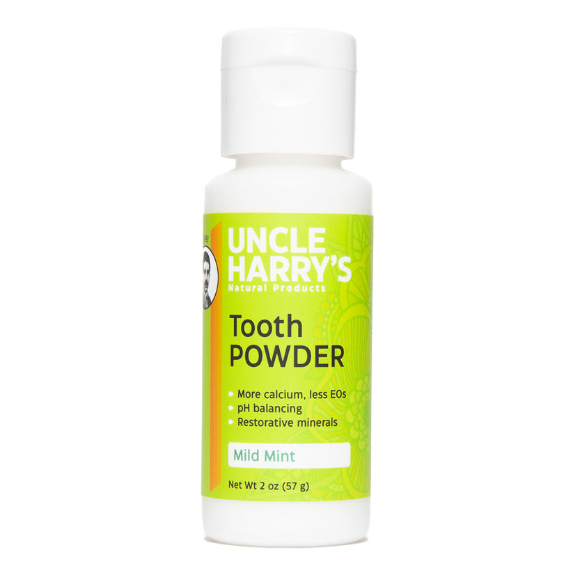 Mild Mint Tooth Powder (2 oz) – Uncle Harry's Natural Products