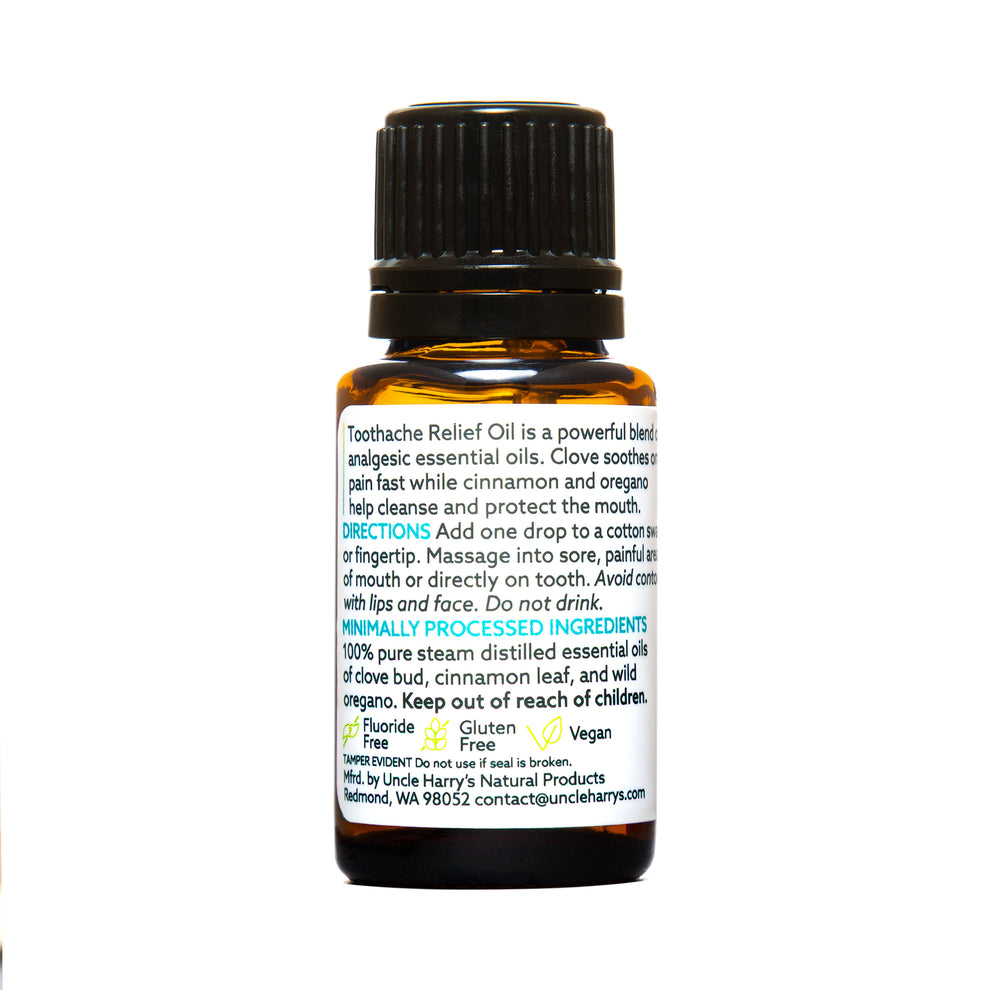 Toothache Relief Oil (0.5 fl oz) – Uncle Harry's Natural Products